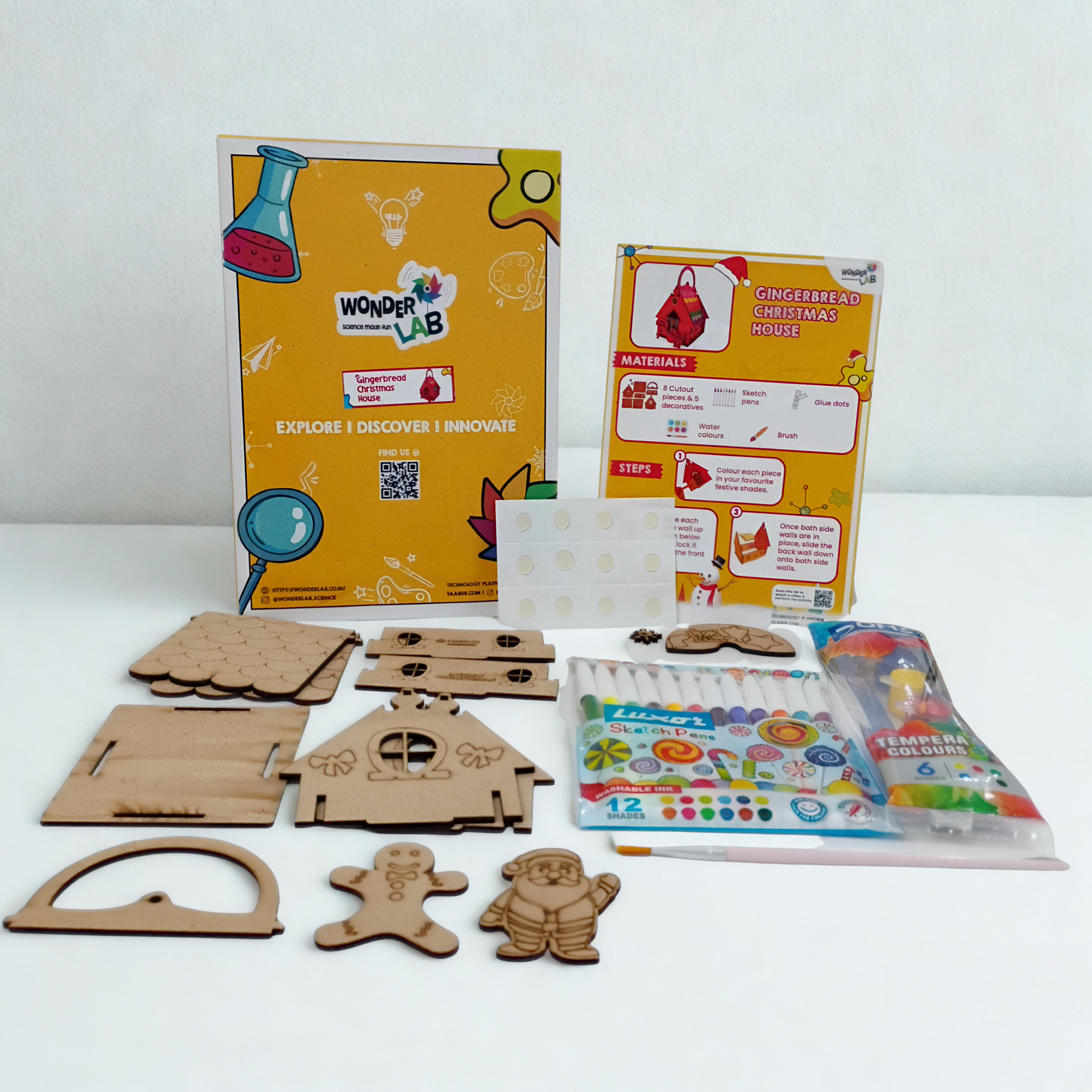 WonderLab’s Fun-Filled Gingerbread Christmas House Kit for Children ...